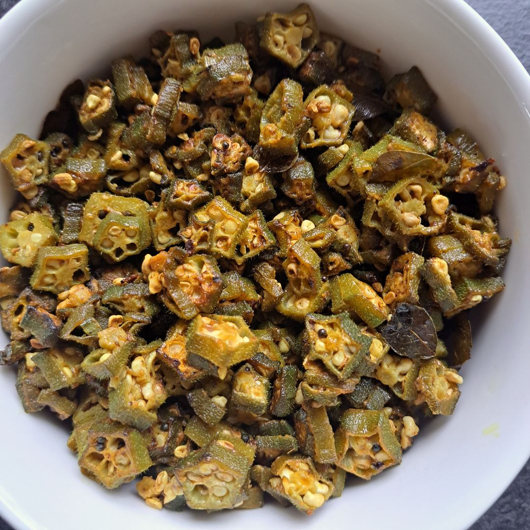 Simple lady´s finger/okra stir fry - Sumi´s culinary notes