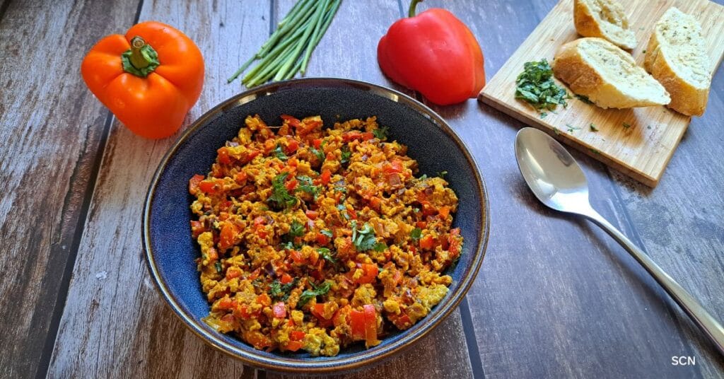 Egg capsicum stir fry - Sumi´s culinary notes