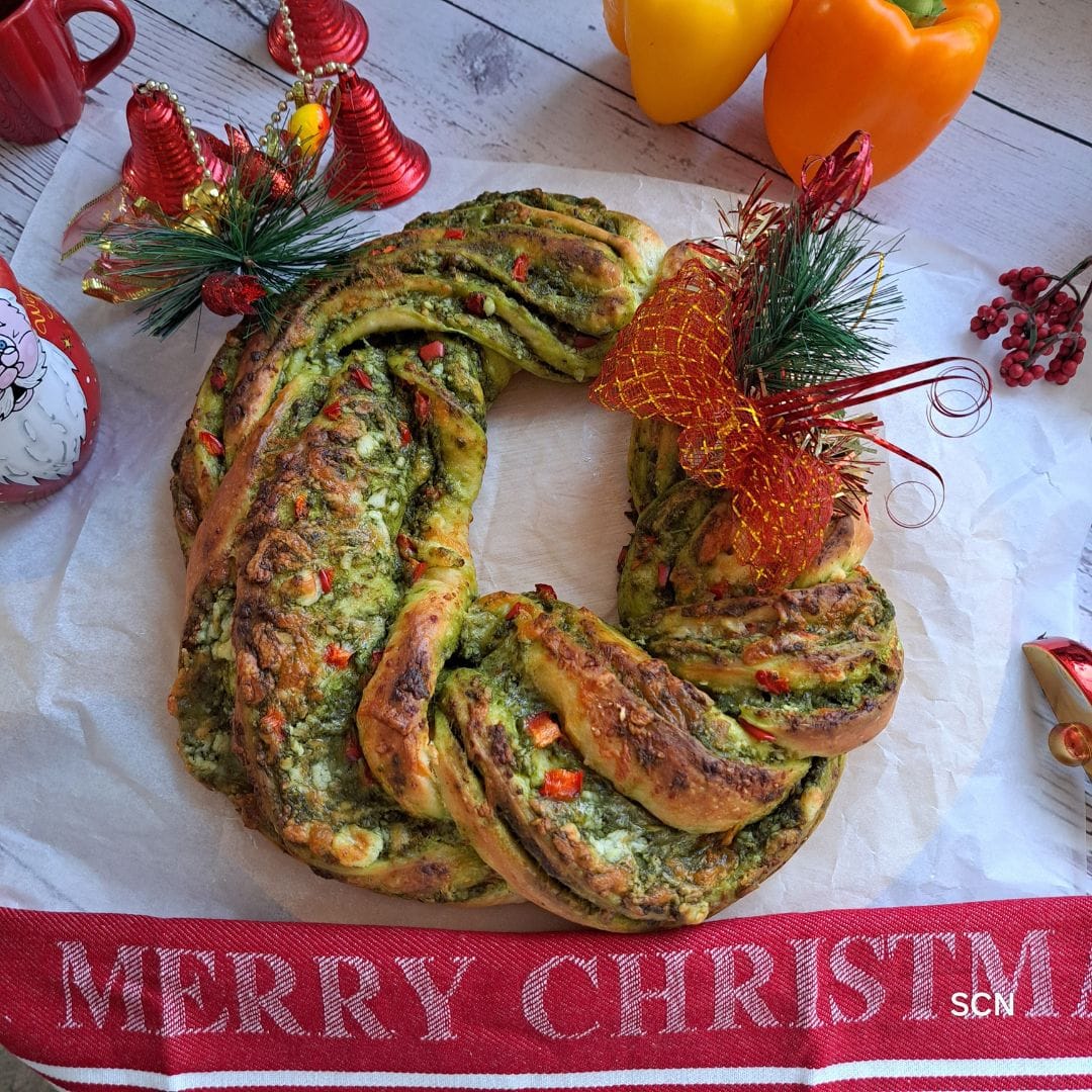 Christmas Wreath Bread - Sumi´s culinary notes