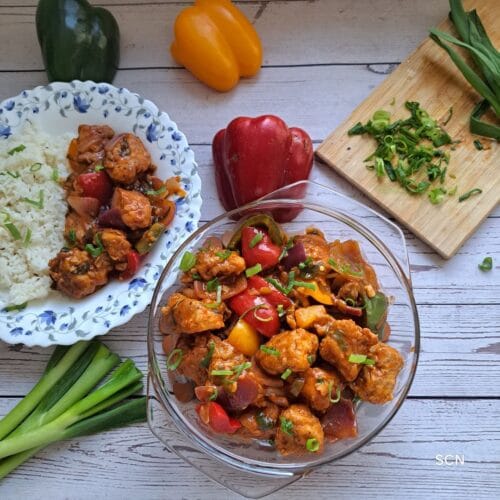 Indo-Chinese chilli chicken - Sumi´s culinary notes