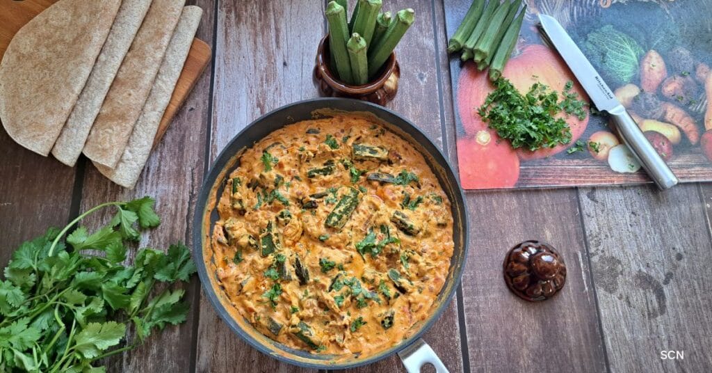 Dahi Bhindi (Okra yoghurt gravy) - Sumi´s culinary notes