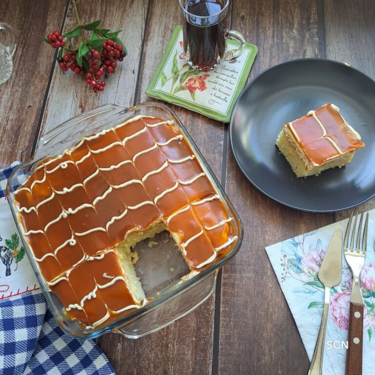 Turkish Trileche (Tres Leches) Cake - Milk Cake - Sumi´s culinary notes