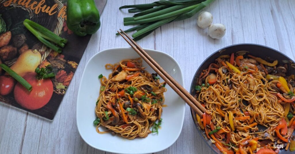 Somen Noodles Stir-Fry (Japanese-style) - Sumi´s culinary notes