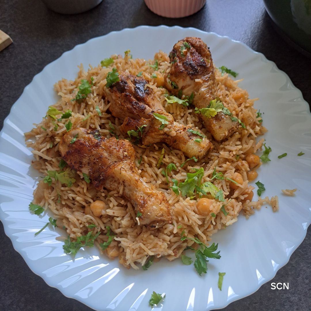 Chicken and Spiced Chickpea Rice (One-Pot Meal) - Sumi´s culinary notes
